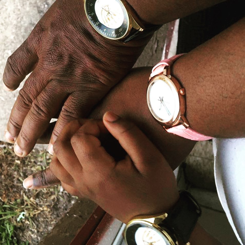 MENORAH Black and Gold Men's Leather Strap Watch – Zemira Israel ...